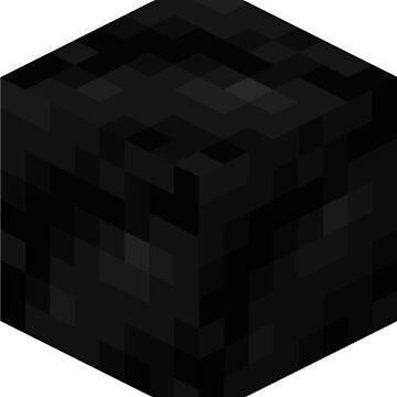 "Coal Block Minecraft Block Icon" Sticker for Sale by BurgerBites ...
