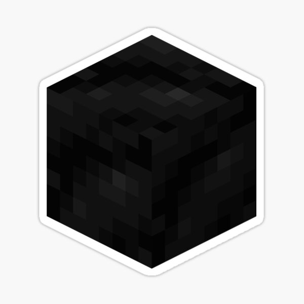 "Coal Block Minecraft Block Icon" Sticker for Sale by BurgerBites ...