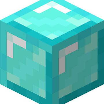 "Diamond Block Minecraft Block Icon" Sticker for Sale by Gamify Store ...