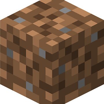"Dirt Minecraft Block Icon" Sticker for Sale by BurgerBites | Redbubble
