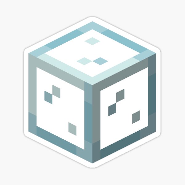 "Glass Minecraft Block Icon" Sticker for Sale by Gamify Store | Redbubble