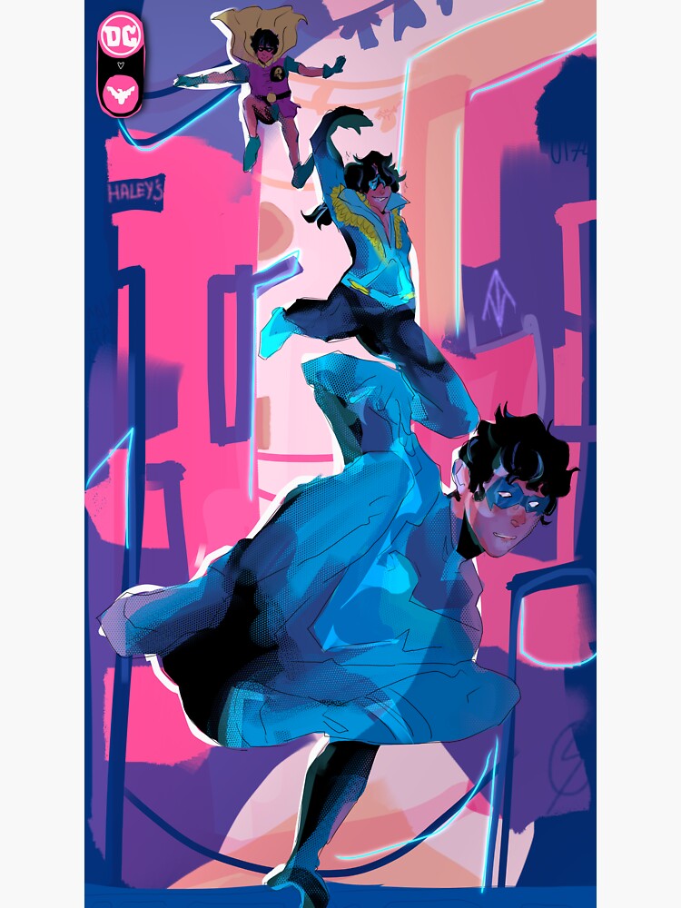 "Nightwing Comic Cover" Sticker for Sale by GothicCoffin | Redbubble