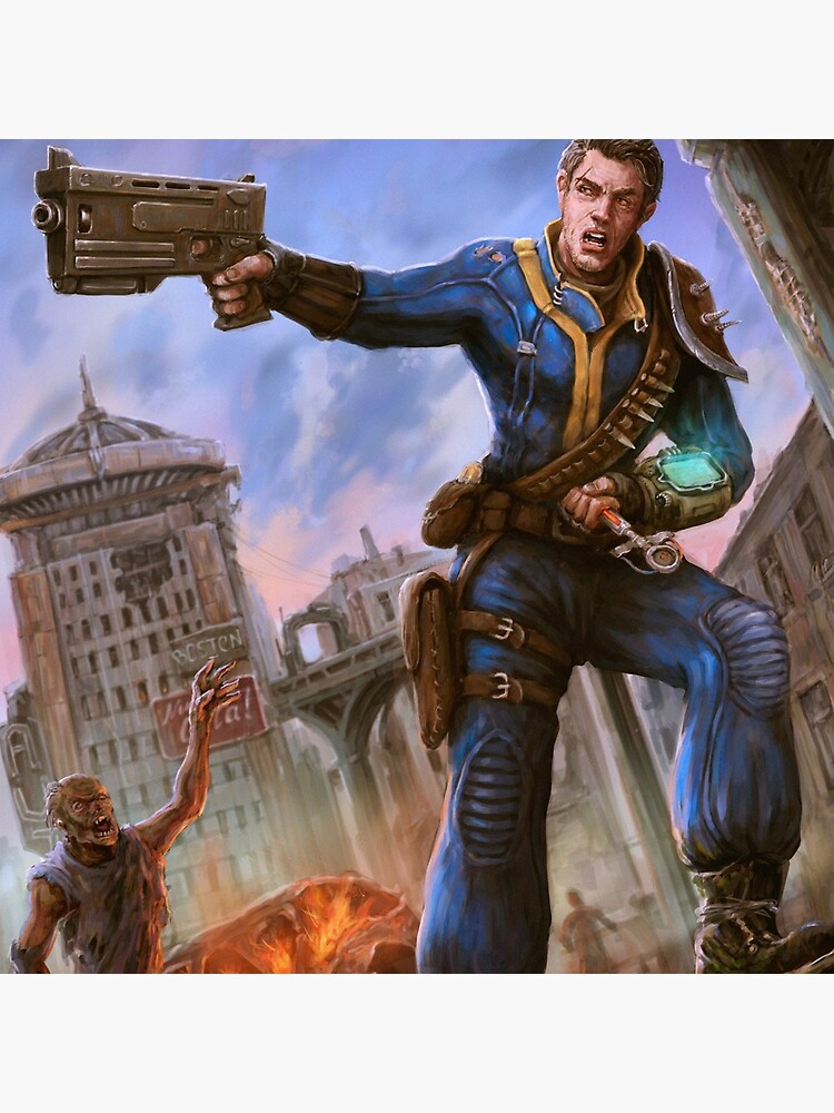 "Fallout Lone Wanderer Digital Fan Art Poster" Acrylic Block for Sale ...