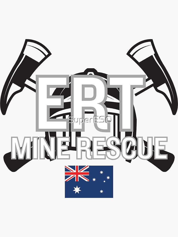 "Rescue: ERT Mine Rescue" Sticker for Sale by SuperESO | Redbubble