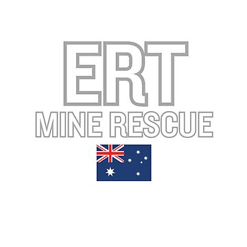 "Rescue: ERT Mine Rescue - Aussie Flag" Sticker for Sale by SuperESO ...
