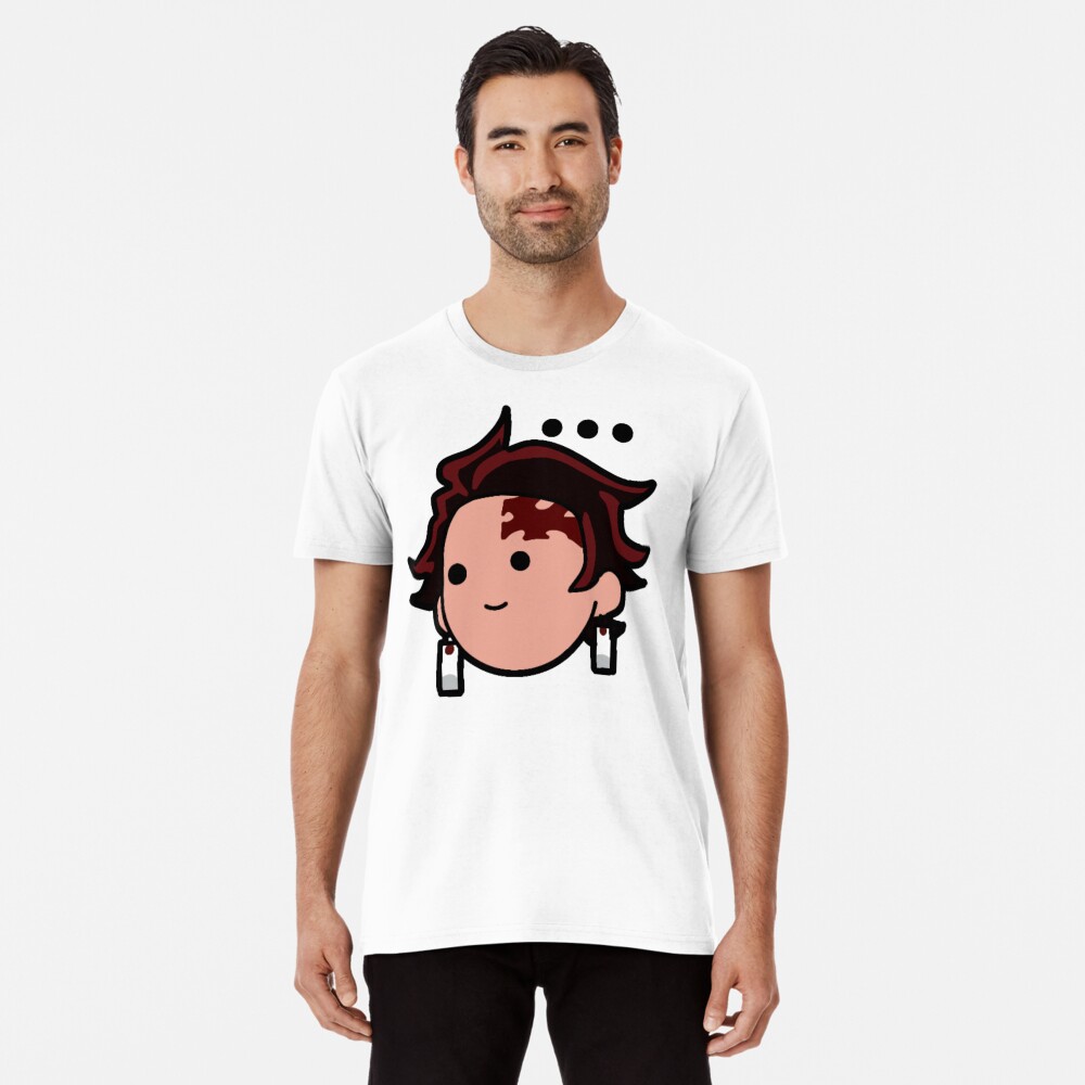 "Tanjiro smiling without knowing anything" Sticker for Sale by Animes ...