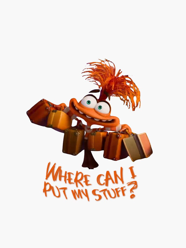 "Anxiety Inside Out 2" Sticker for Sale by TysDoodles | Redbubble