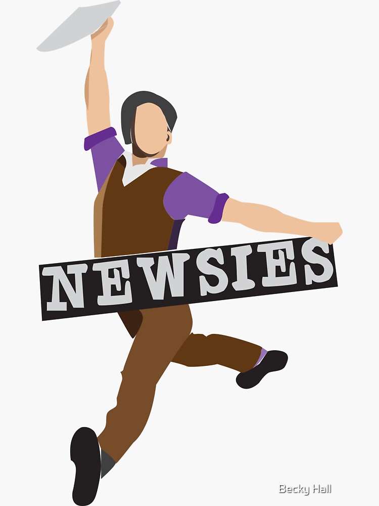 "Newsies" Sticker for Sale by Beekyhail96 | Redbubble