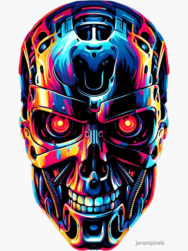 "Rise of the Machines - T-800 Terminator vol.6" Sticker for Sale by ...