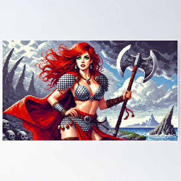 "Red Sonja: Warrior Queen of the Hyborian Age vol.1" Poster for Sale by janarspixels | Redbubble