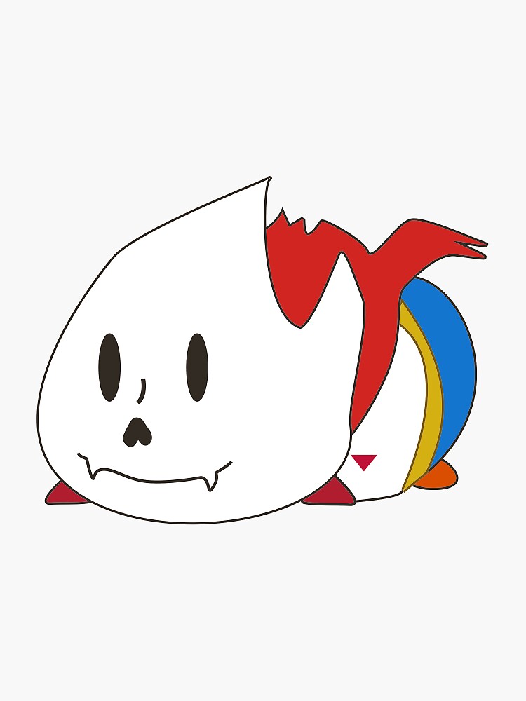 "Gaster Blaster Papyrus" Sticker by hibird27 | Redbubble