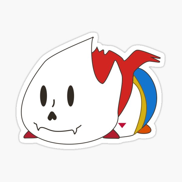 "Gaster Blaster Papyrus" Sticker by hibird27 | Redbubble