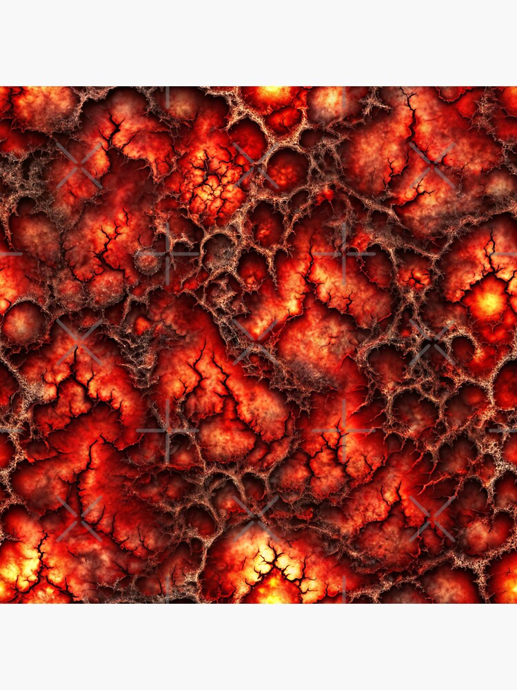 "INFERNAL TEXTURE HELL - INFINITE TILESELLATION MOSAIC - D2" Sticker by ...