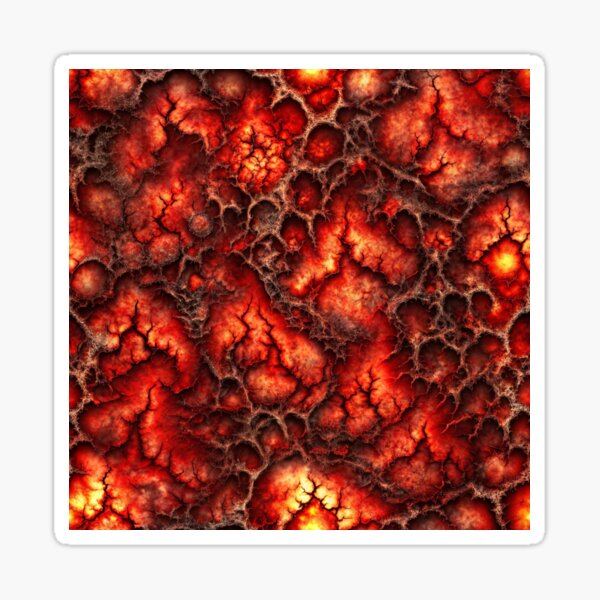 "INFERNAL TEXTURE HELL - INFINITE TILESELLATION MOSAIC - D2" Sticker by ...