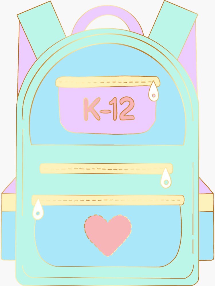 "K-12 Heart Backpack Melanie Martinez Pin" Sticker for Sale by ...