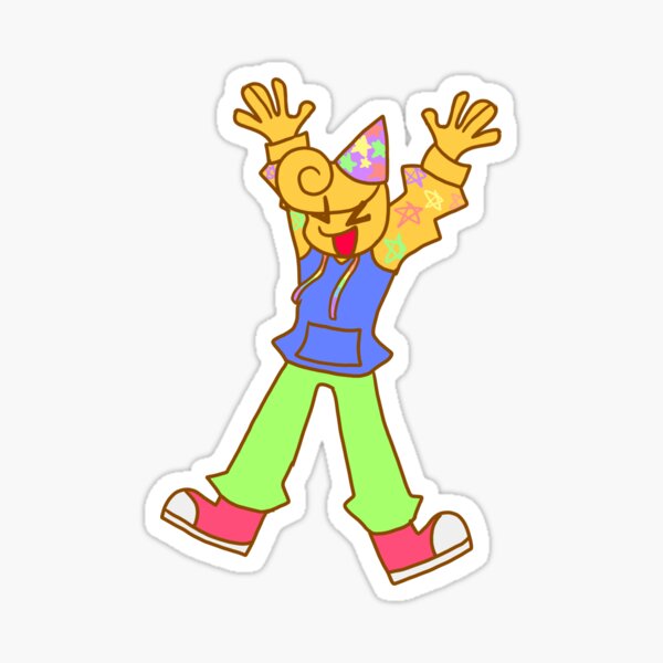 "party noob " Sticker for Sale by felonity | Redbubble