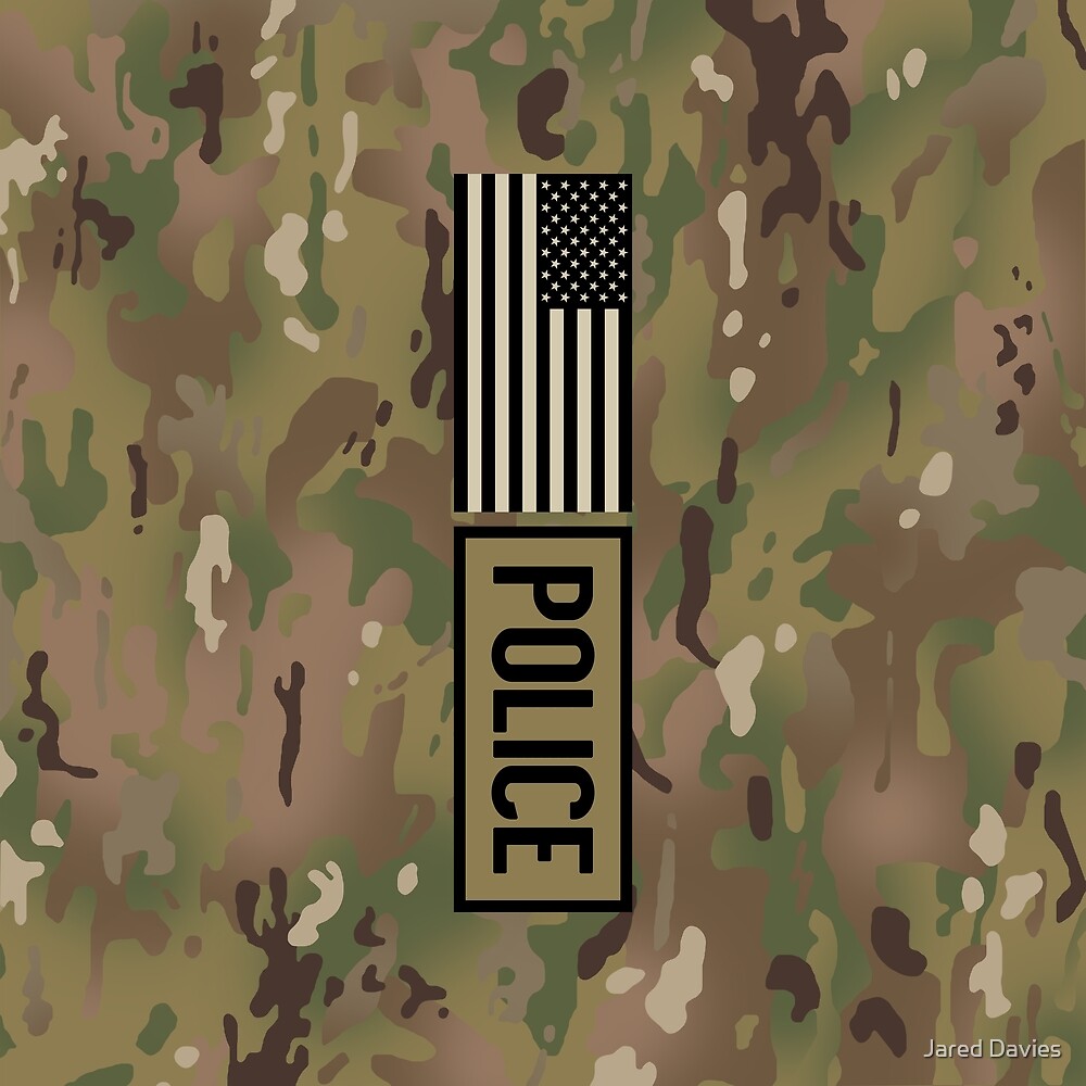 "Police: Woodland Camouflage" by Jared Davies | Redbubble
