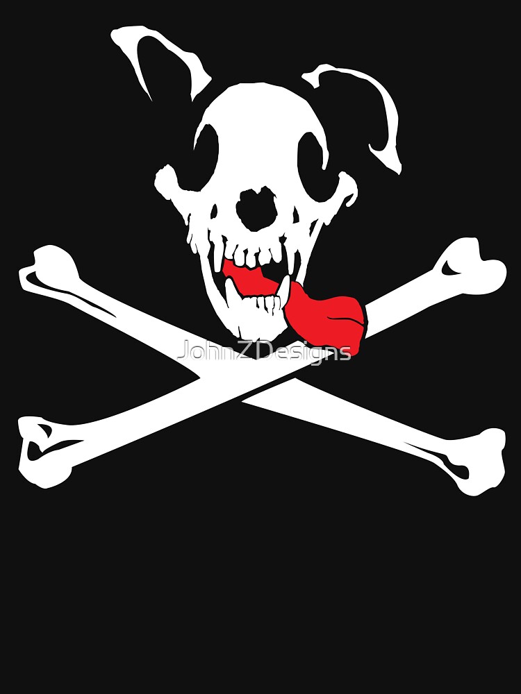 "Dog Pirate Flag" T-shirt by JohnZDesigns | Redbubble