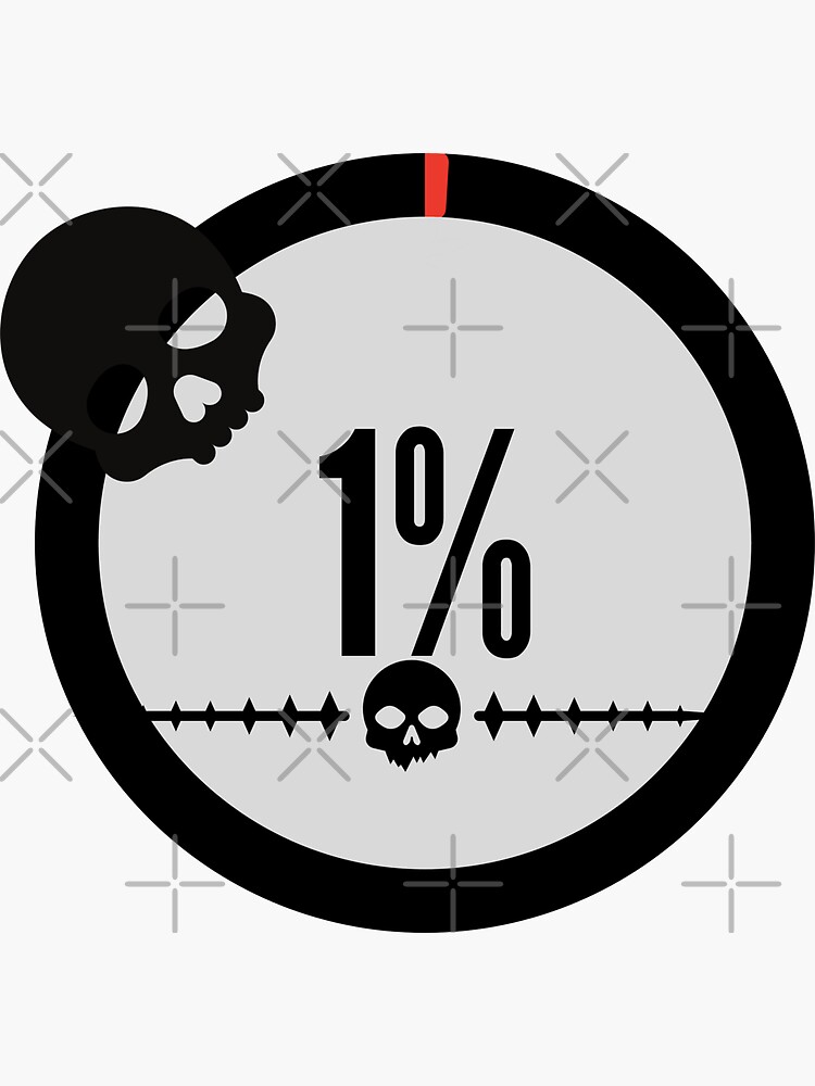 "1 percent" Sticker for Sale by kestey | Redbubble