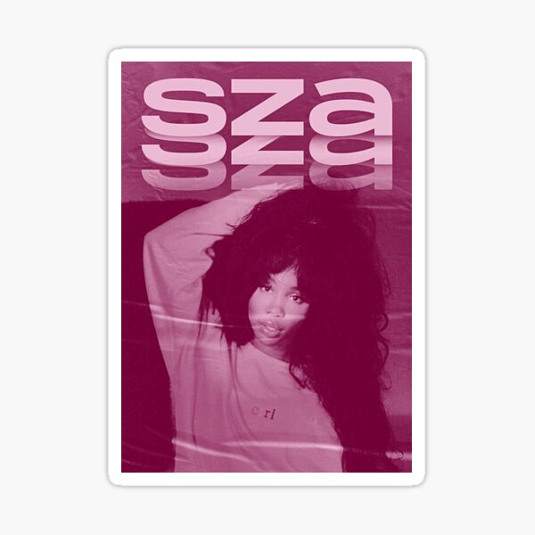 "Pink sza" Sticker for Sale by StickersbyMaliy | Redbubble