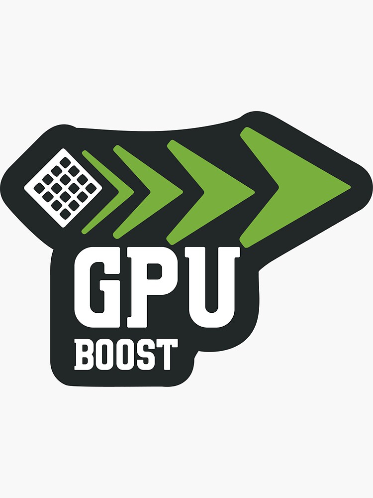 "GPU Boost" Sticker for Sale by coderman | Redbubble