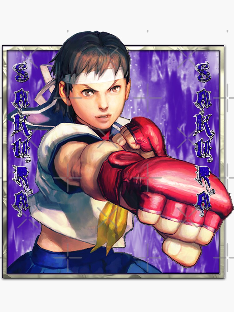 "Street Fighter 4 - Sakura SF/SF4" Sticker for Sale by wildanimal2020 ...
