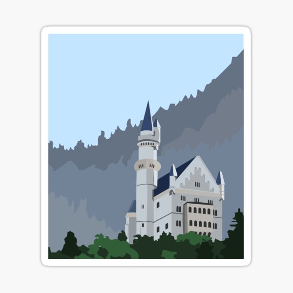 Neuschwanstein Castle Stickers | Redbubble
