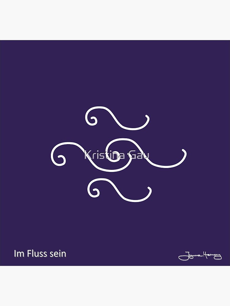 ""Be in the flow" Light channel symbol healing sign" Sticker by Jiyuma ...