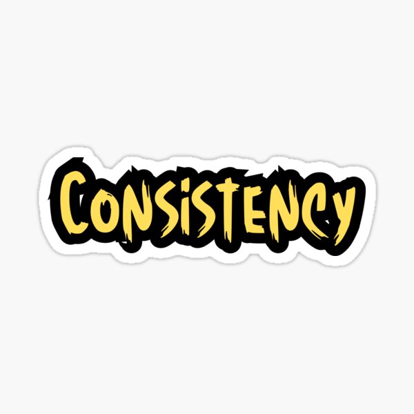 "Consistency" Sticker for Sale by variant designer | Redbubble