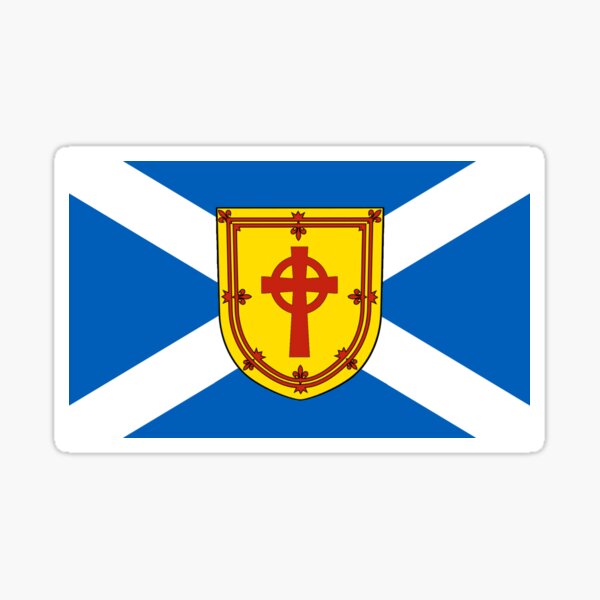 "Scottish Saltire Flag with Celtic Cross Shield (Bratach Saltire na h ...