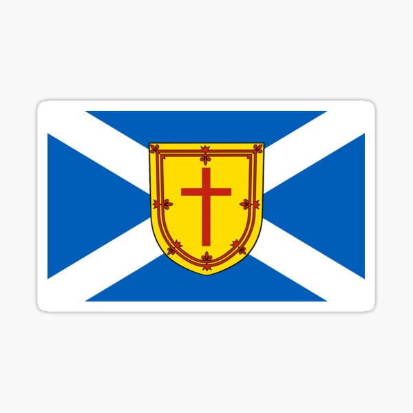 "Scottish Saltire Flag with Christian Cross Shield (Bratach Saltire na ...
