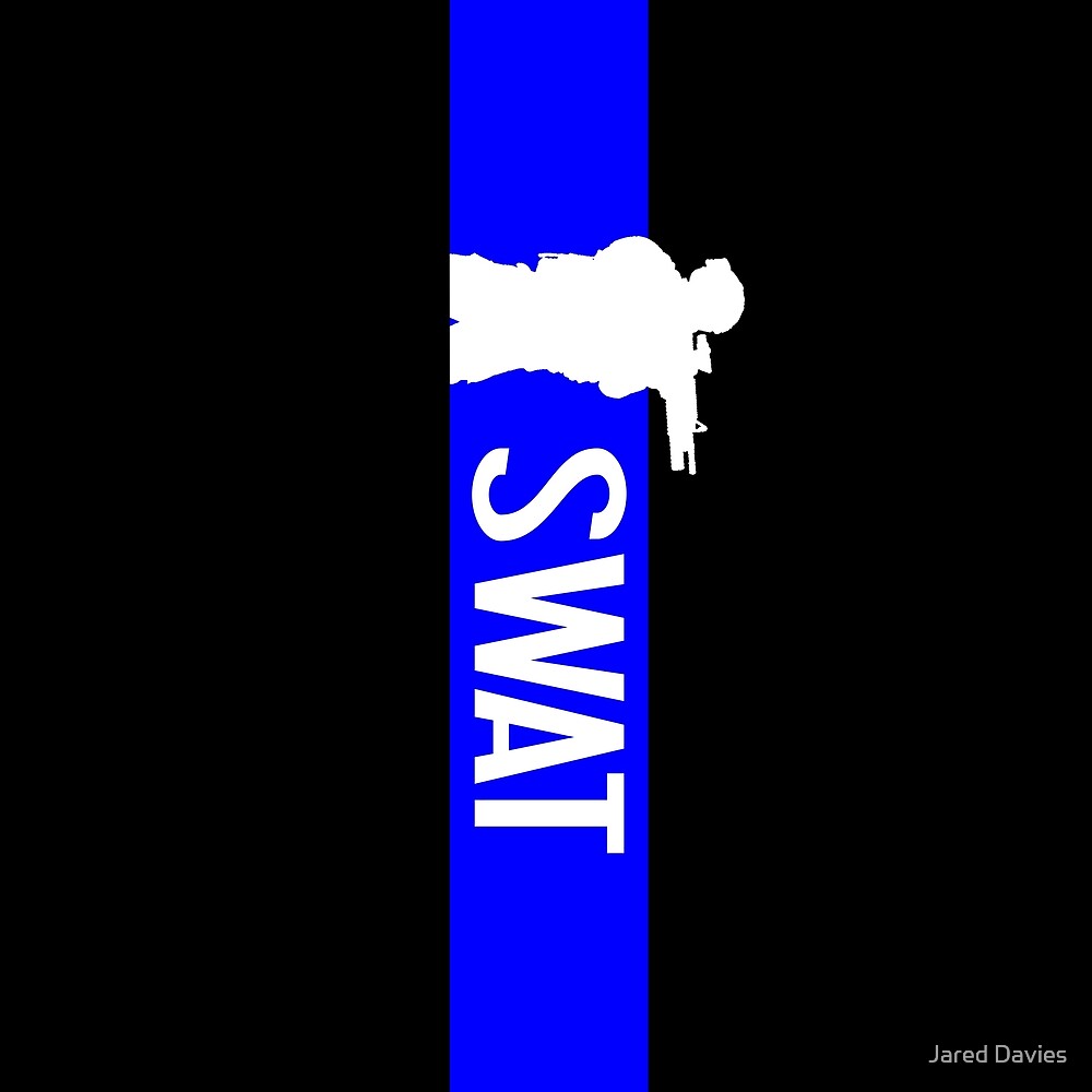 "Police: SWAT (The Thin Blue Line)" by Jared Davies | Redbubble