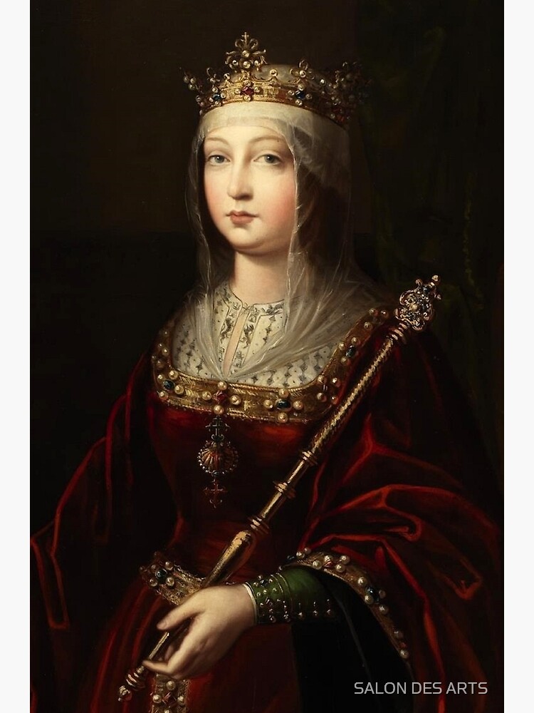 "Queen Isabella I of Castile (1848) - Luis de Madrazo" Poster for Sale ...