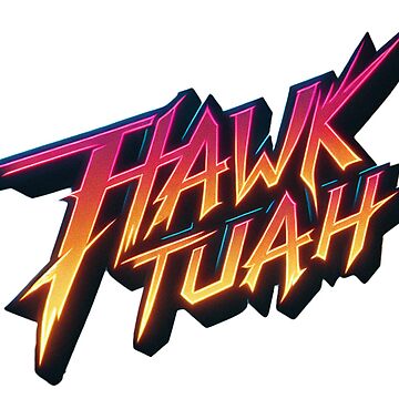 "Hawk Tuah logo" Sticker for Sale by BeardyBirdman | Redbubble