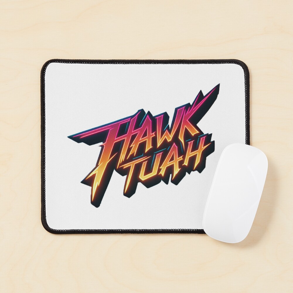 "Hawk Tuah logo" Sticker for Sale by BeardyBirdman | Redbubble