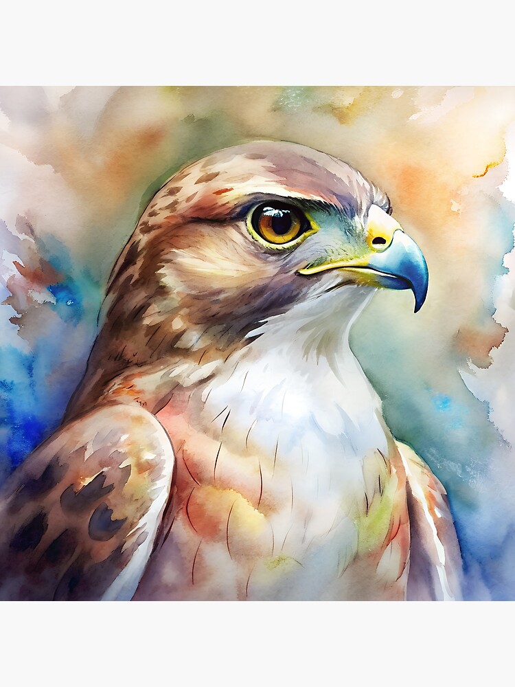 "Majestic Hawk Tuah - Watercolor Masterpiece" Art Print for Sale by ...