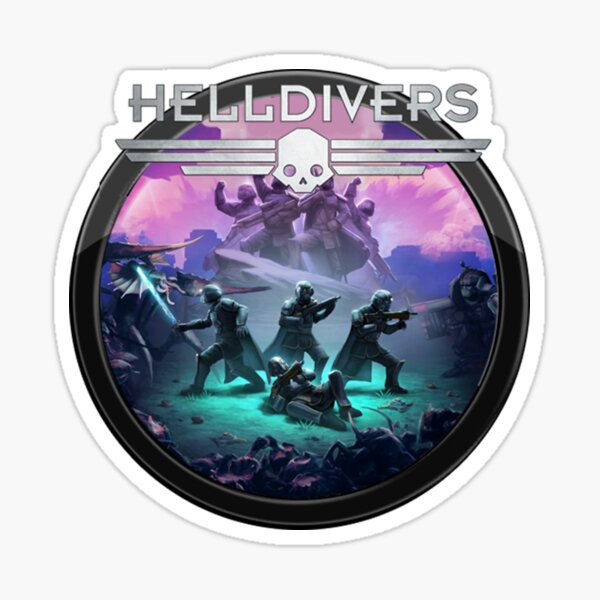 "Helldivers" Sticker for Sale by Della-Bergnaum | Redbubble