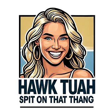 "Hawk Tuah Meme" Sticker for Sale by GiftPantheon | Redbubble