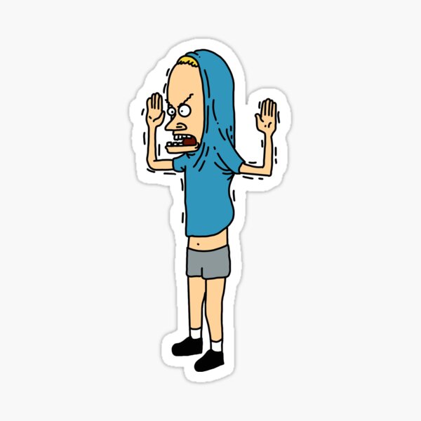 "cornholio" Sticker for Sale by ripple-media | Redbubble