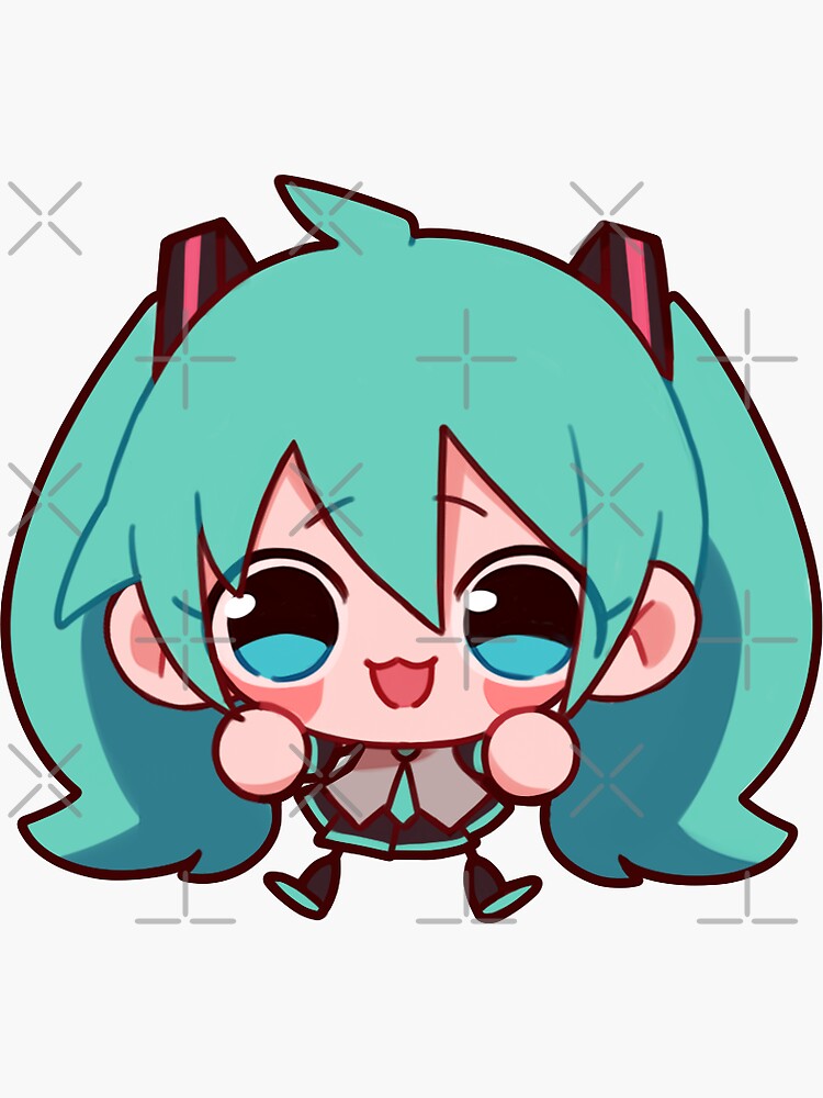 "Hatsune Miku Chibi - Vocaloid" Sticker by Chuu000 | Redbubble