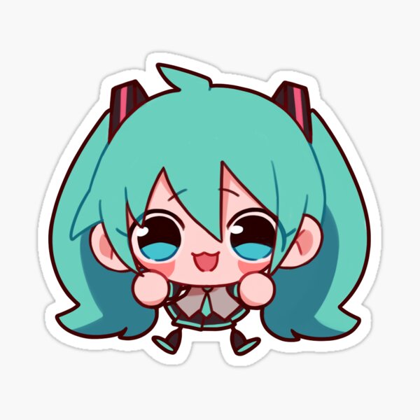 "Hatsune Miku Chibi - Vocaloid" Sticker by Chuu000 | Redbubble