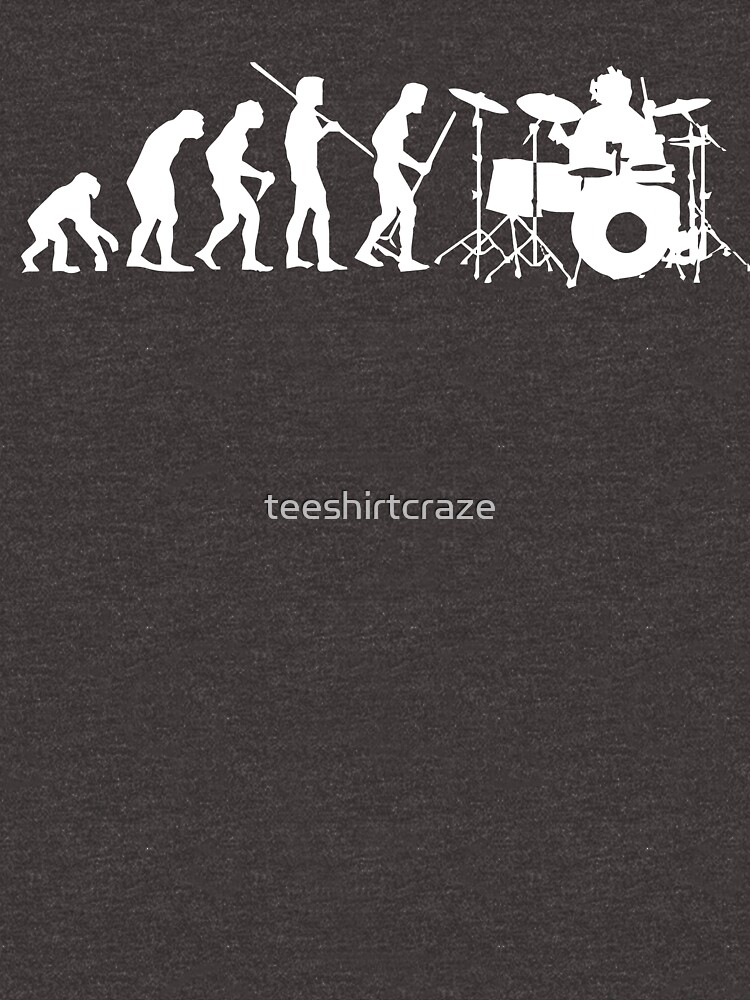 "Drummer Evolution" T-shirt for Sale by teeshirtcraze | Redbubble ...