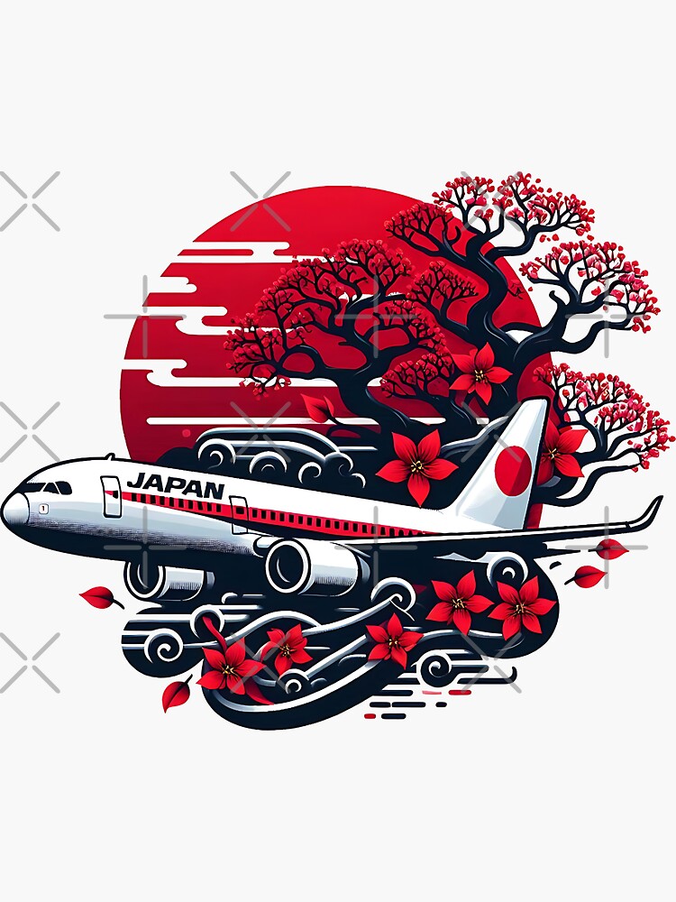 "Japan Airlines Logo" Sticker for Sale by Suukunna | Redbubble