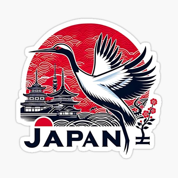 "Japan Airlines Logo" Sticker for Sale by Suukunna | Redbubble