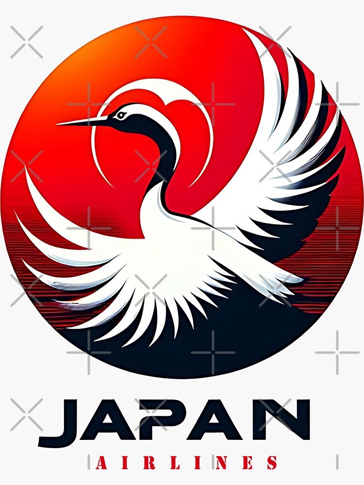 "Japan Airlines Logo" Sticker for Sale by Suukunna | Redbubble