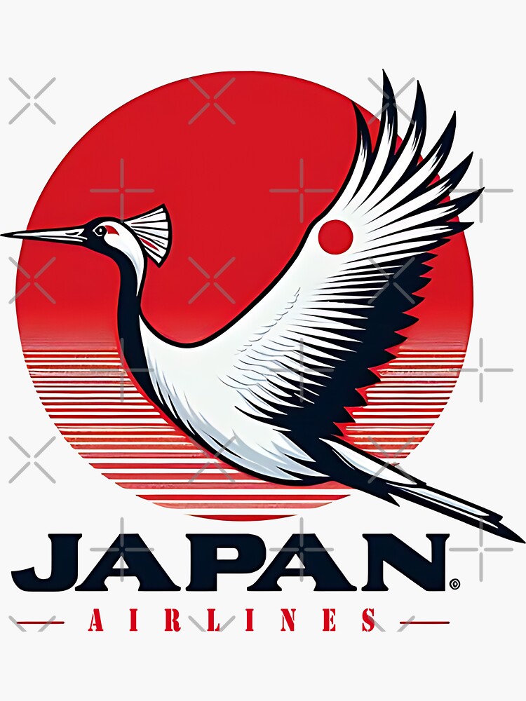 "Japan Airlines Logo" Sticker for Sale by Suukunna | Redbubble