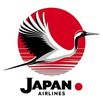 "Japan Airlines Logo" Sticker for Sale by Suukunna | Redbubble