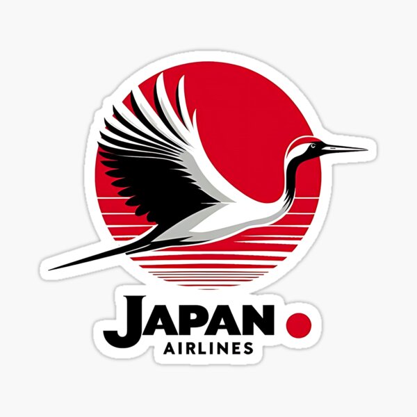 "Japan Airlines Logo" Sticker for Sale by Suukunna | Redbubble