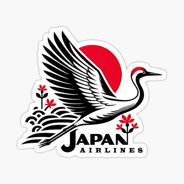 "Japan Airlines Logo" Sticker for Sale by Suukunna | Redbubble
