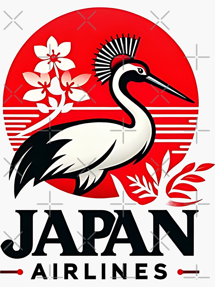 "Japan Airlines Logo" Sticker for Sale by Suukunna | Redbubble